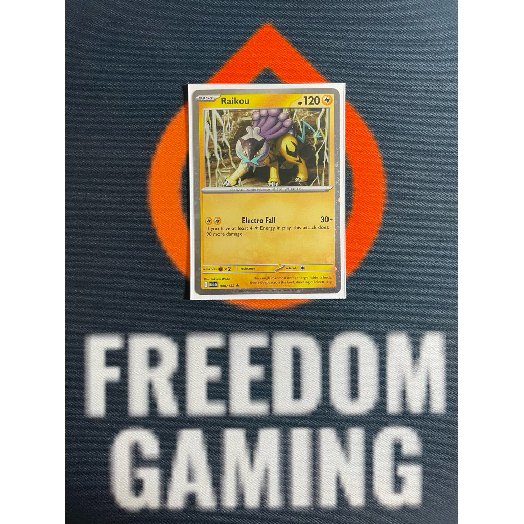 Pokemon TCG Mega Evolution - Raikou Cosmo Holo (Near Mint) | Shopee ...