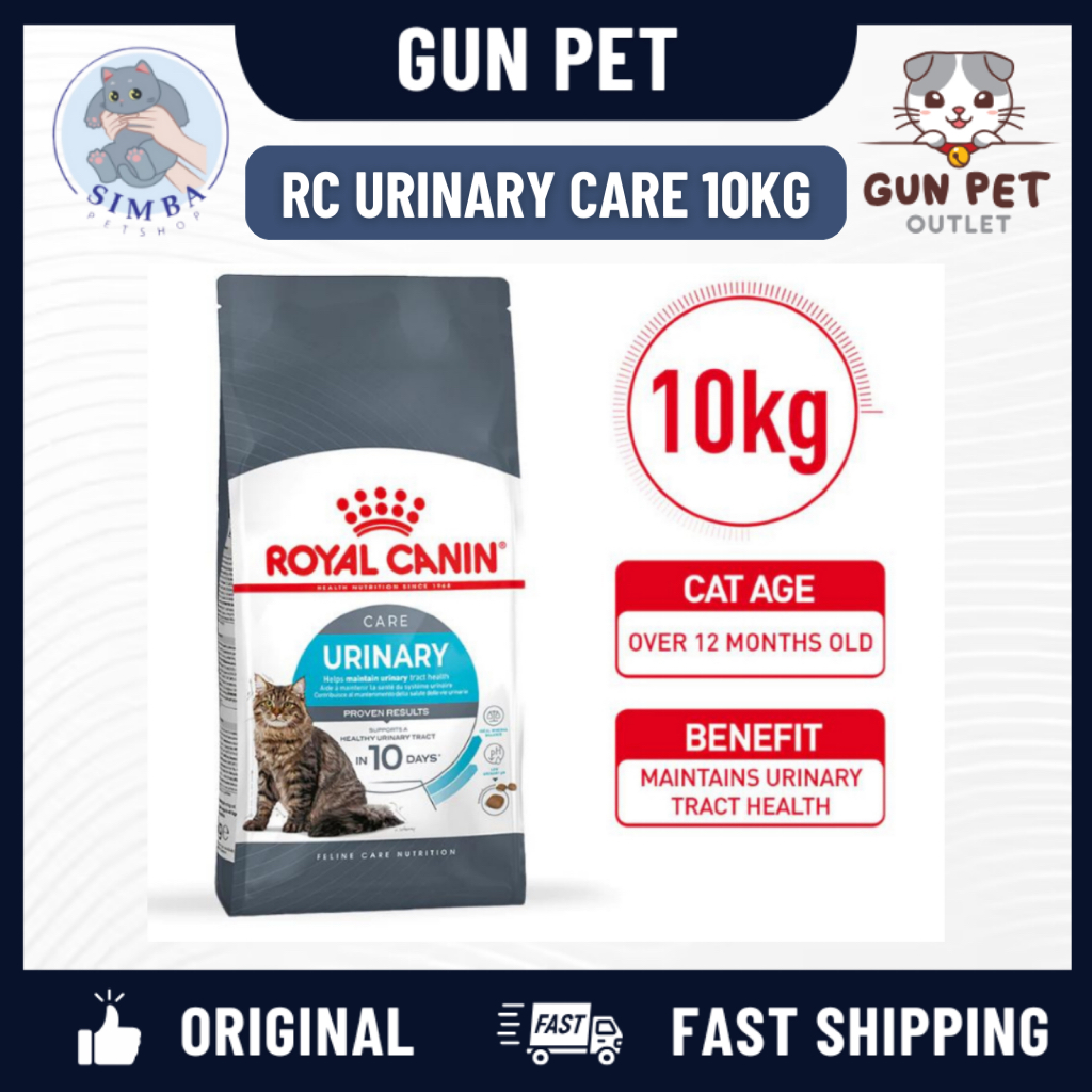 Gun Pet Royal Canin 10kg Urinary Care 10kg Adult Dry Cat Food Makanan ...