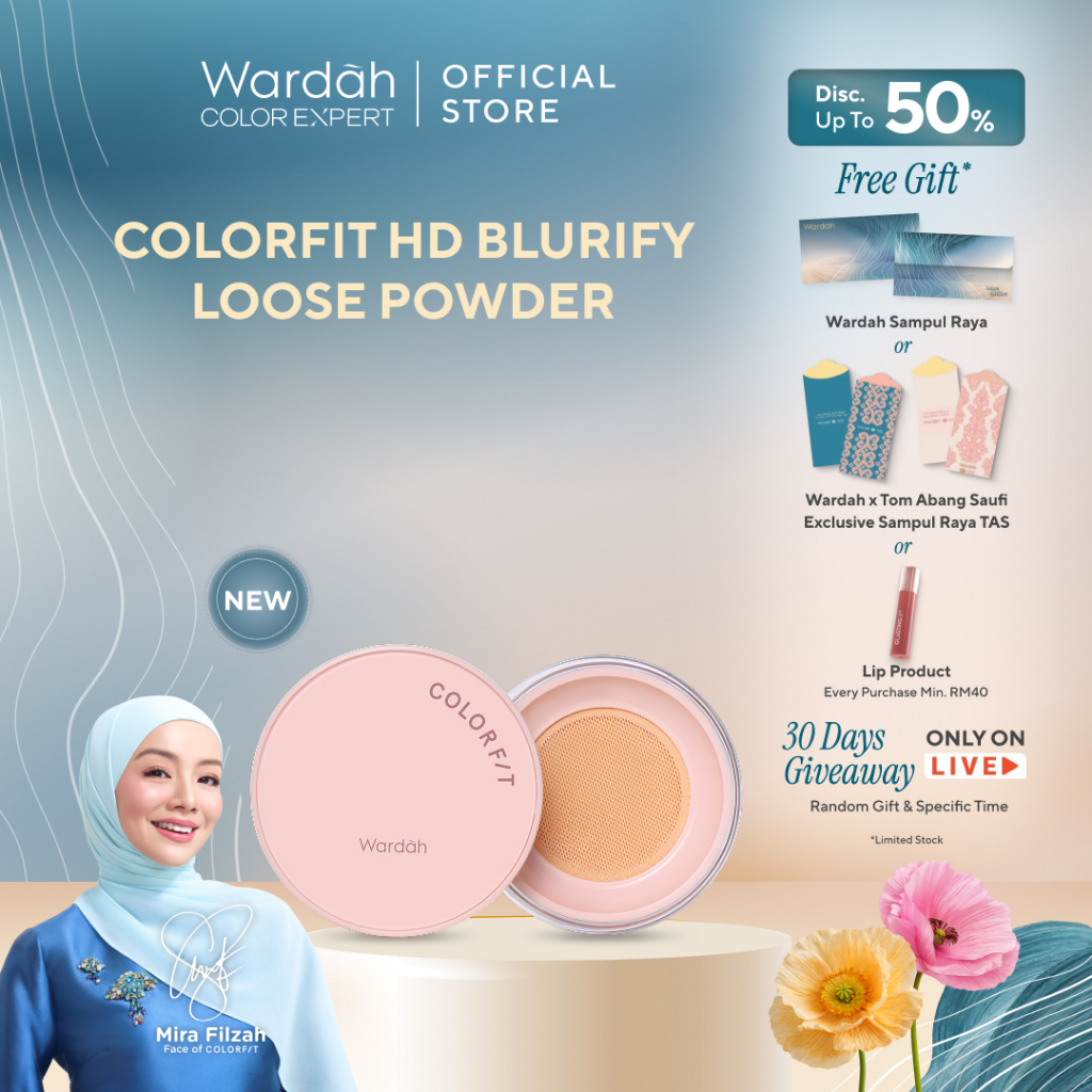 NEW! Wardah Colorfit HD Blurify Loose Powder|Raya Glow,Ramadhan Beauty ...