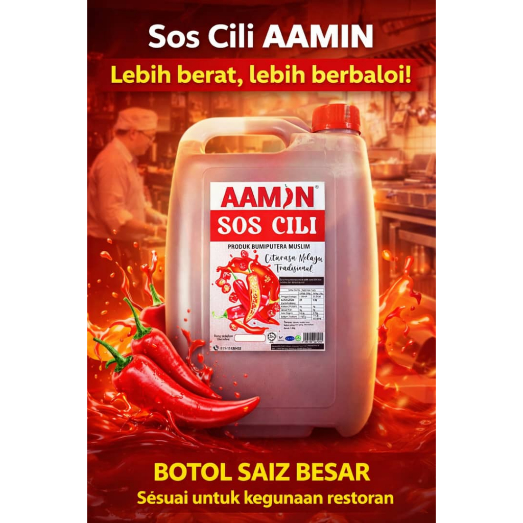 sos cili Aamin (3.8kg) | Shopee Malaysia