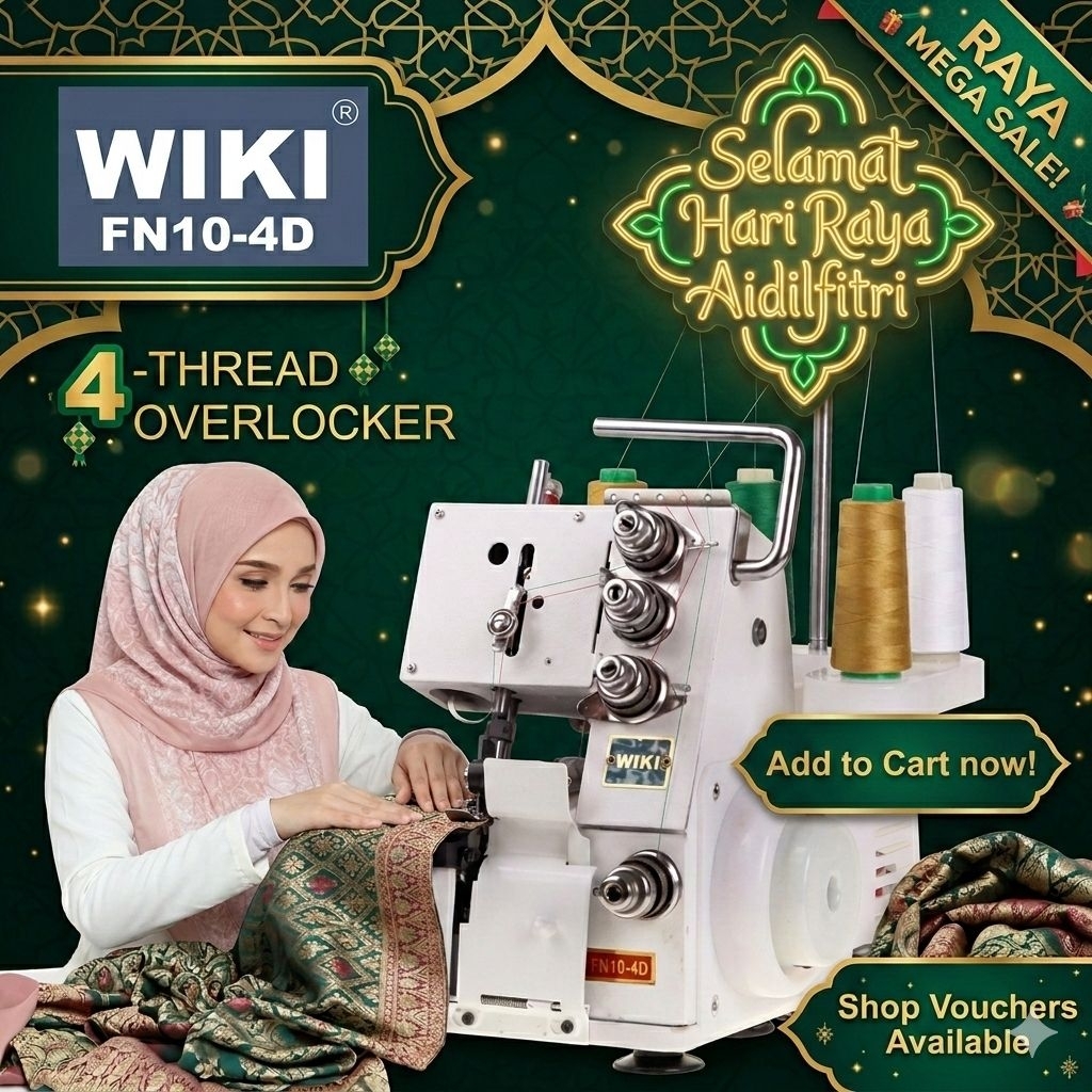 WIKI FN10-4D/ WIKI HD-954 4-Threads Overlock Machine Serger Overlocker ...