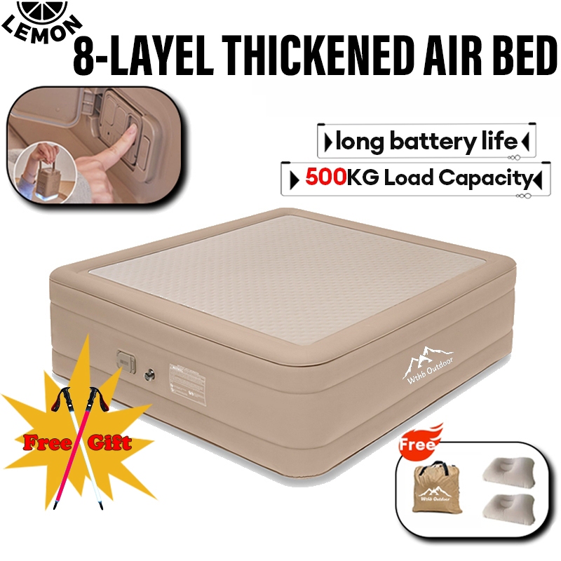 WTHB Inflatable Air bed with Lighted Electric Pump | Tilam Angin ...