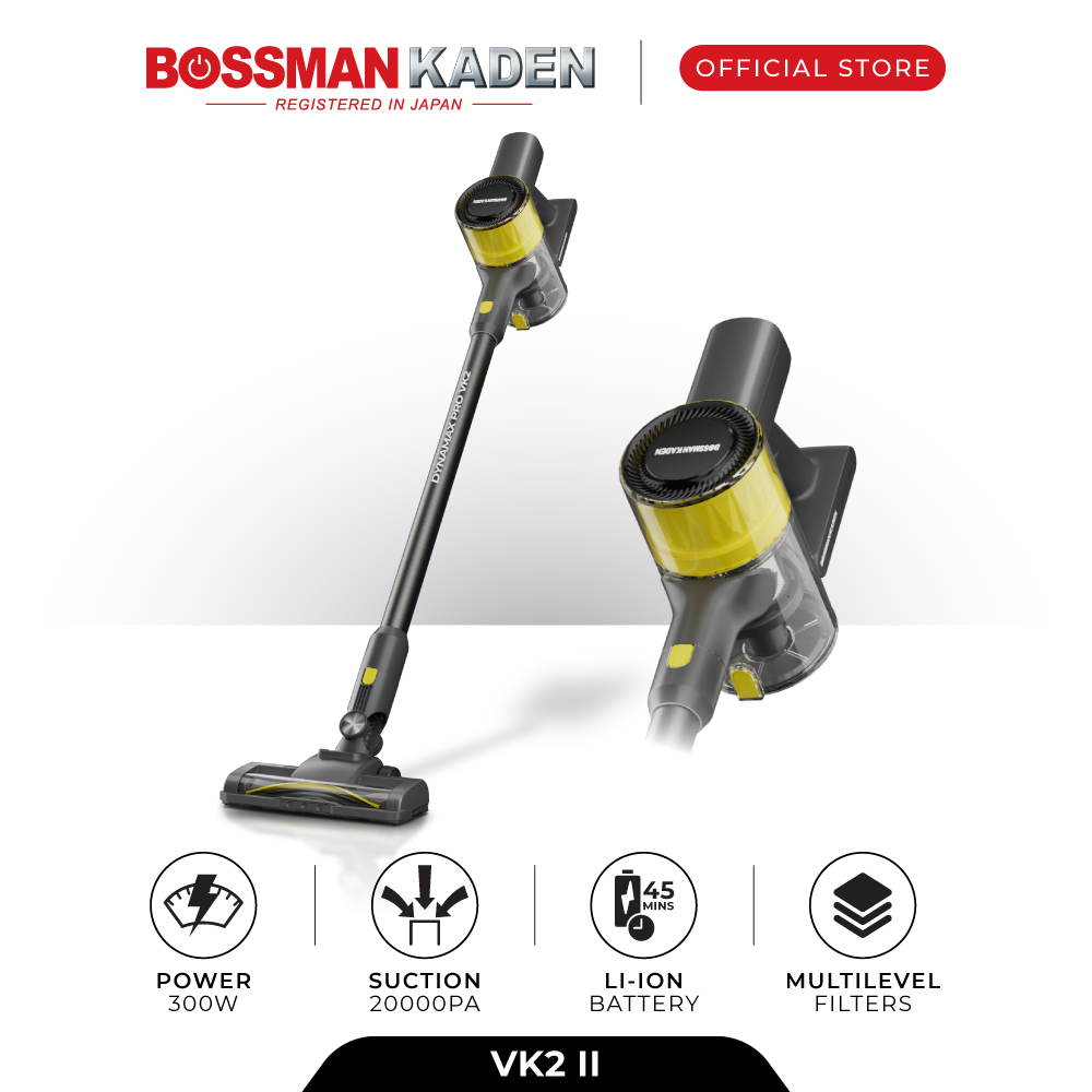 [𝐍𝐄𝐖] Bossman Kaden Wireless / Cordless Vacuum Cleaner Dynamax Pro VK2 ...