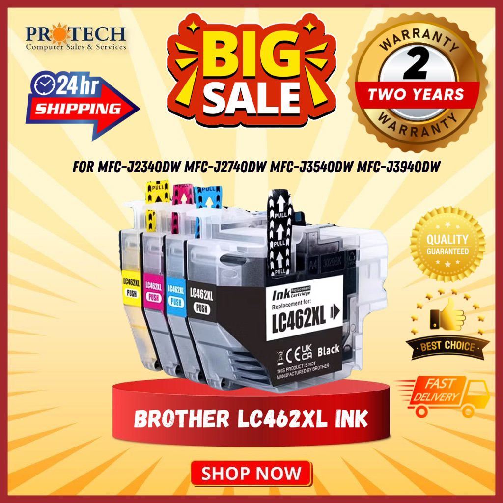 LC462 LC 462XL Compatible ink cartridge For Brother printer MFC-J2340DW ...