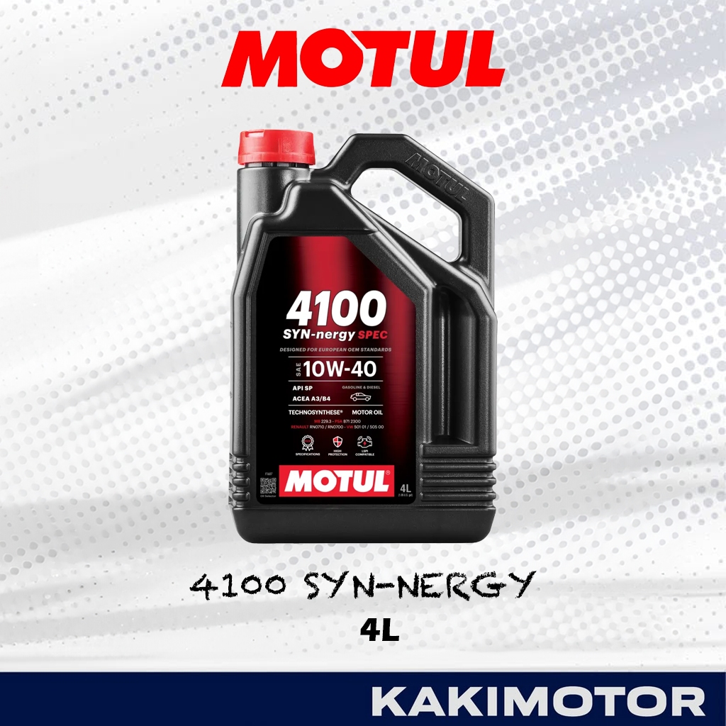 Motul 4100 SYN-nergy 10W40 (4L) | Shopee Malaysia
