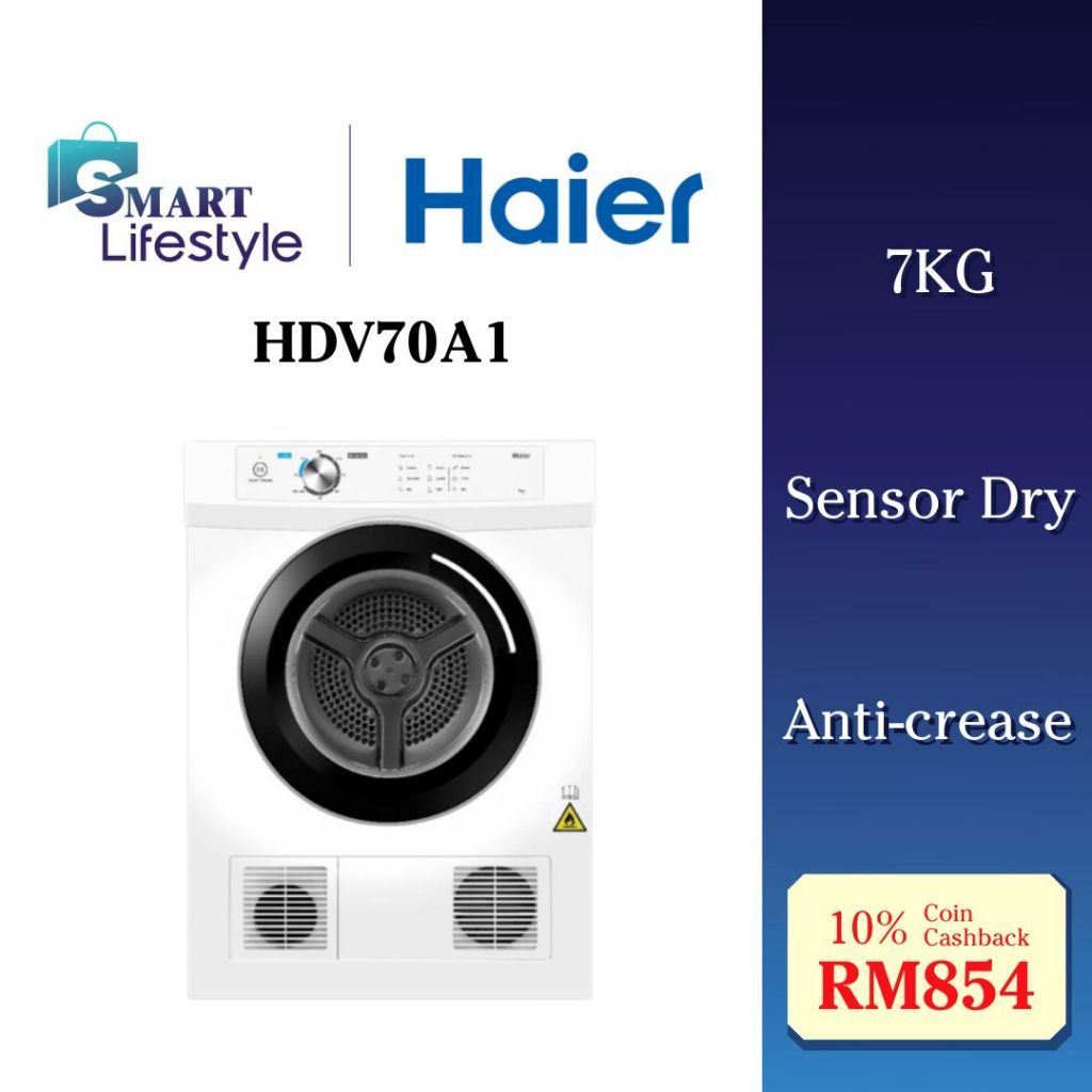 Haier 7KG Vented Dryer HDV70A1 | Shopee Malaysia