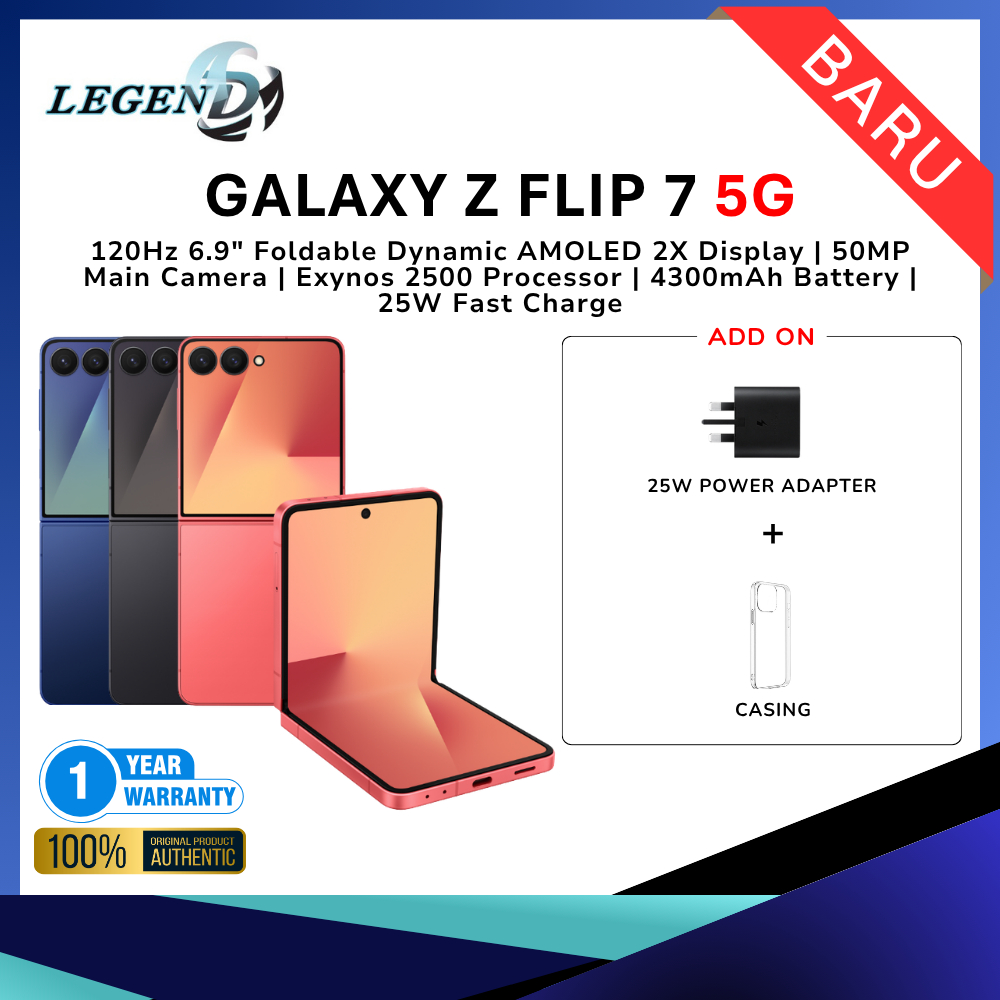 Samsung Galaxy Z Flip 7 5G (12GB+256GB | 12GB+512GB) Original ...