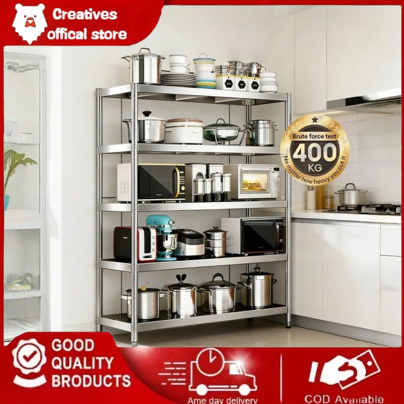 Stainless Steel Kitchen Storage Rack Shelf Rack Microwave Oven Rack ...