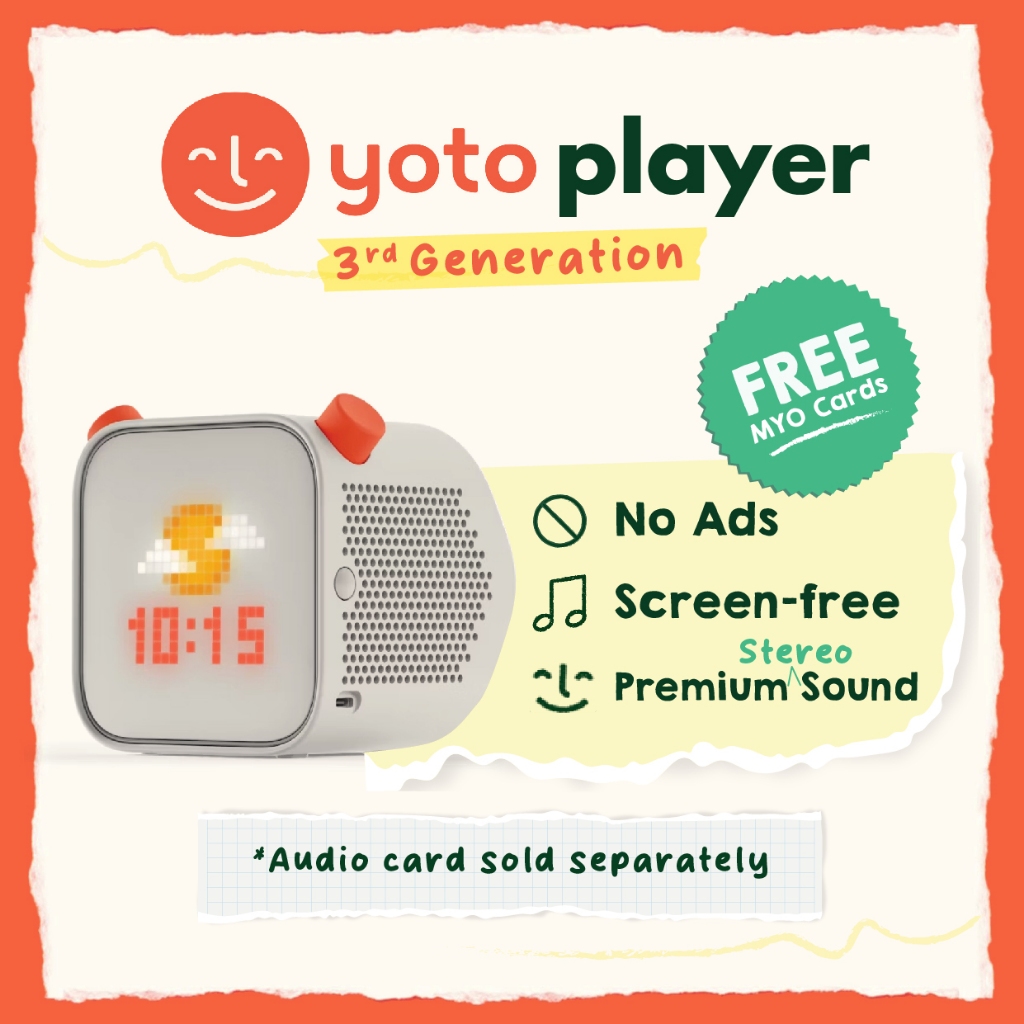 Yoto Player (3rd Gen) - Screen-Free Music & Story Player for Kids ...