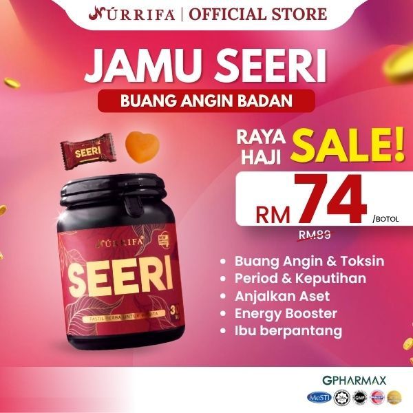 Nurrifa Jamu Seeri (30 Biji 1 botol) Instant delivery Kuala Terengganu ...