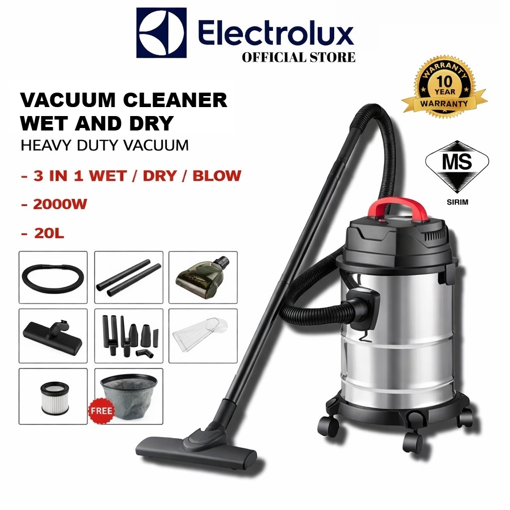 ELECTROLUX Wet And Dry Vacuum Heavy Duty Wet And Dry Vacuum Cleaner ...