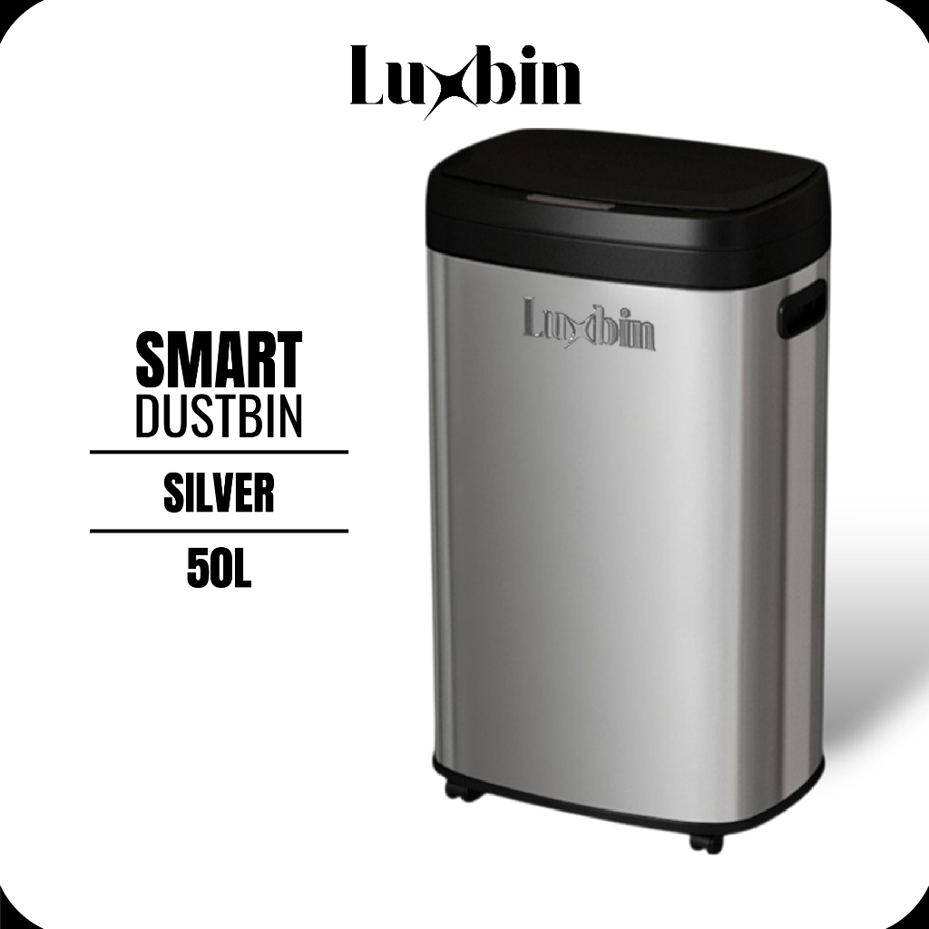 Smart Dustbin Kitchen Stainless Steel Automatic Tong Sampah Inductive ...