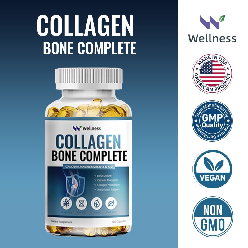 Wellness Collagen Bone Complete Integrity Supplement Calcium Magnesium ...