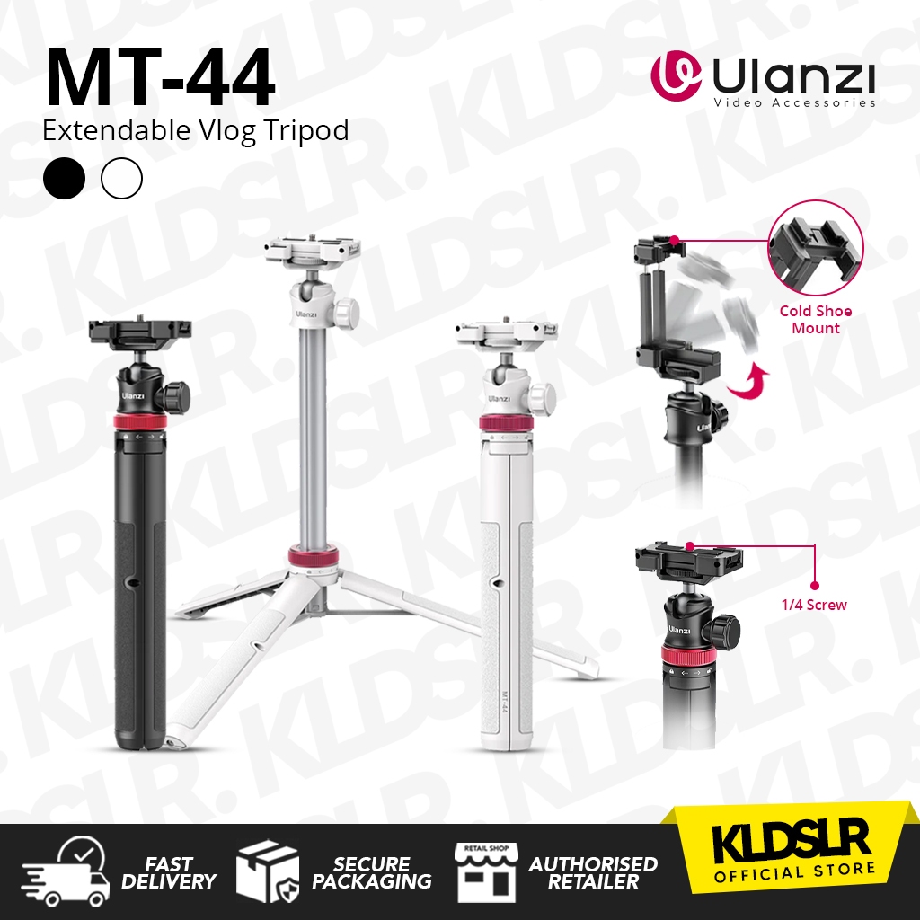 Ulanzi MT-44 Extend Tripod for Camera Phone Vlog Tripods With Cold Shoe ...