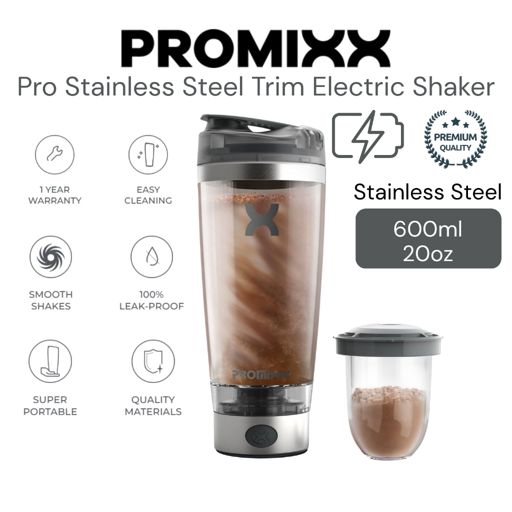 Promixx Electric Pro Shaker Bottle Rechargeable Powerful for Smooth ...