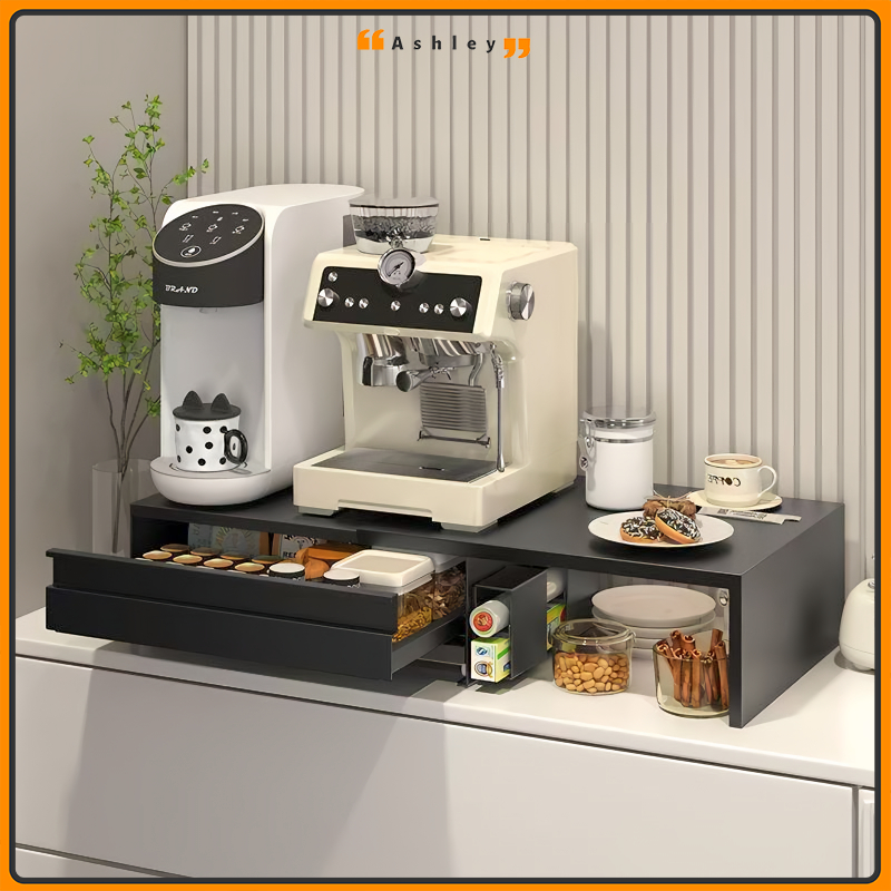 Microwave Rack Coffee Machine Rack Oven Rack Rak Dapur Pull Out Rack ...