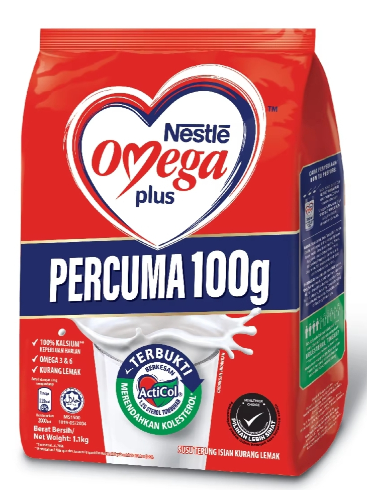 Nestle Omega Plus 1kg Free 100g exp 30--04--2026 | Shopee Malaysia
