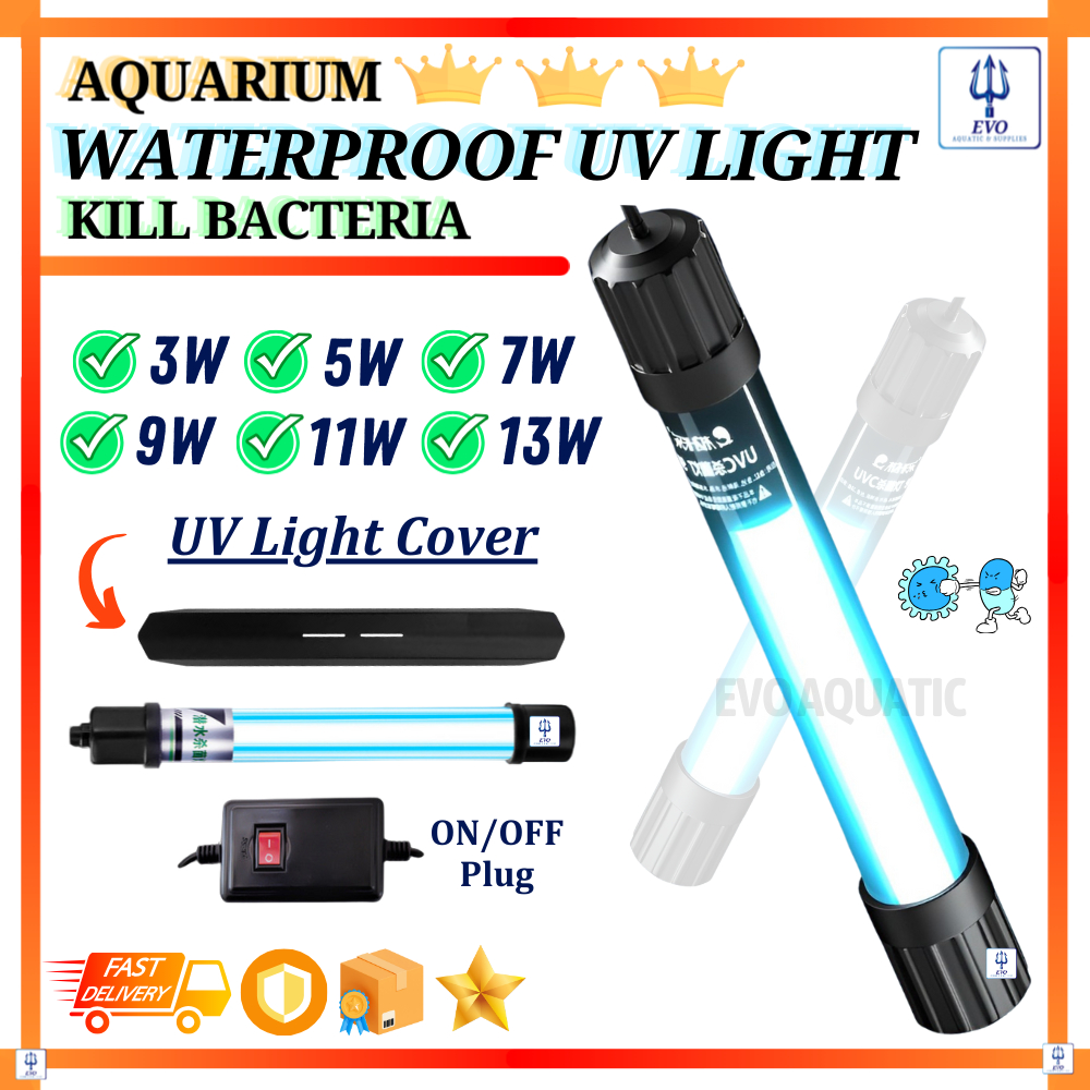 🔥READY STOCK🔥 UV Aquarium UV Light For Fish Tank UV Sterilization Lamp ...