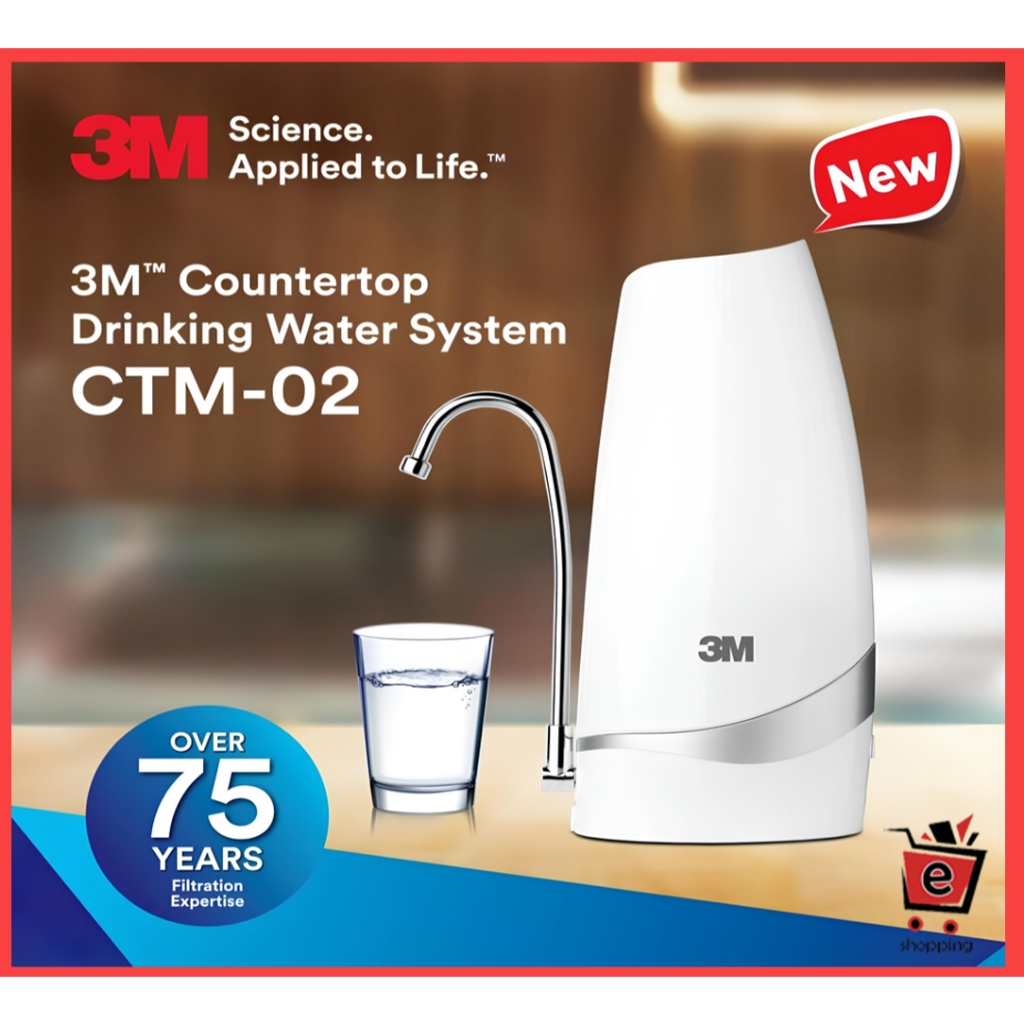 【3M Authorized Dealer】3M™ Countertop Drinking Water System / CTM-02 ...