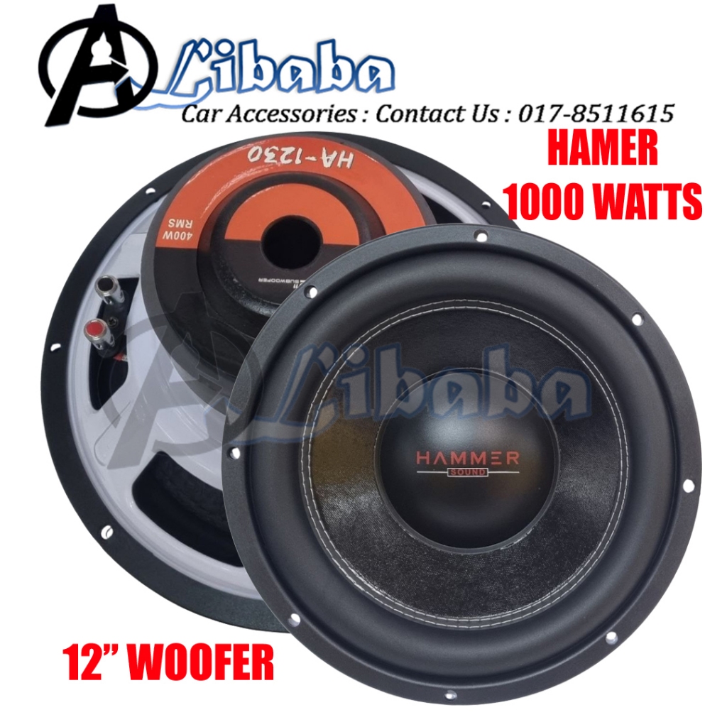 12" Inch HA-1230 HAMER Double Coil Double Magnet Sub Woofer Woofer Bass ...