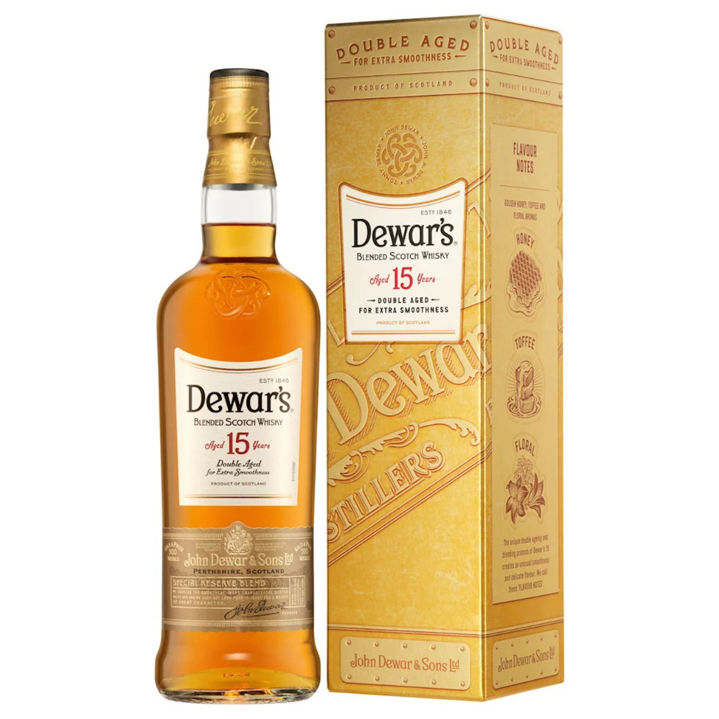 Dewar's Aged 15 Years Blended Scotch Whisky 1000ML ( will received new ...