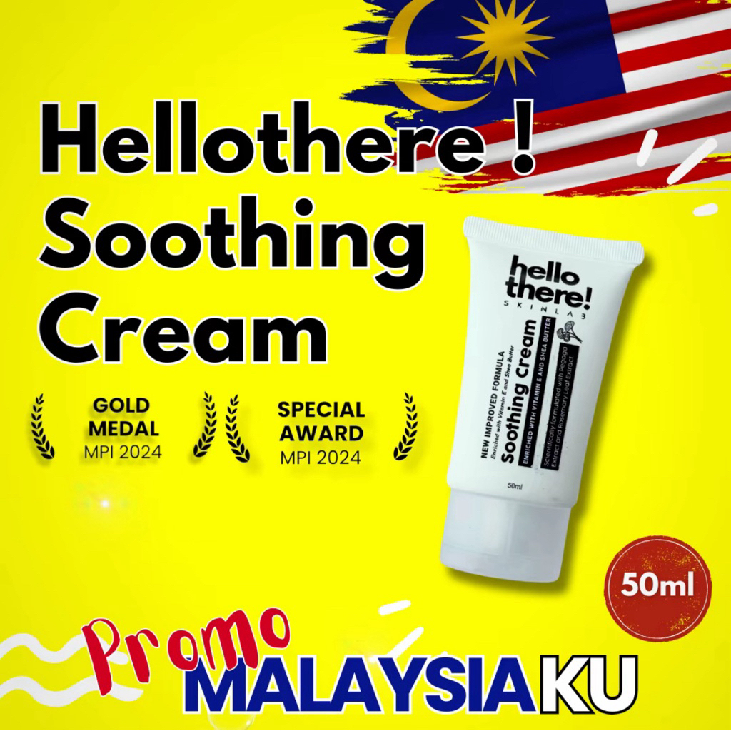 HELLOTHERE Soothing Cream 50ml (Kulit Sensitif/Gatal/Kering) | Shopee ...