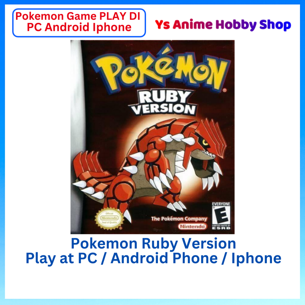 【Nintendo Pokemon GAME Play DI PC phone 】Pokemon Game Ruby Groudon Pikachu Pokemon Game PC GAME ...