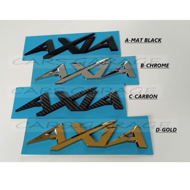 PERODUA AXIA EMBLEM LOGO - (ABS) | Shopee Malaysia