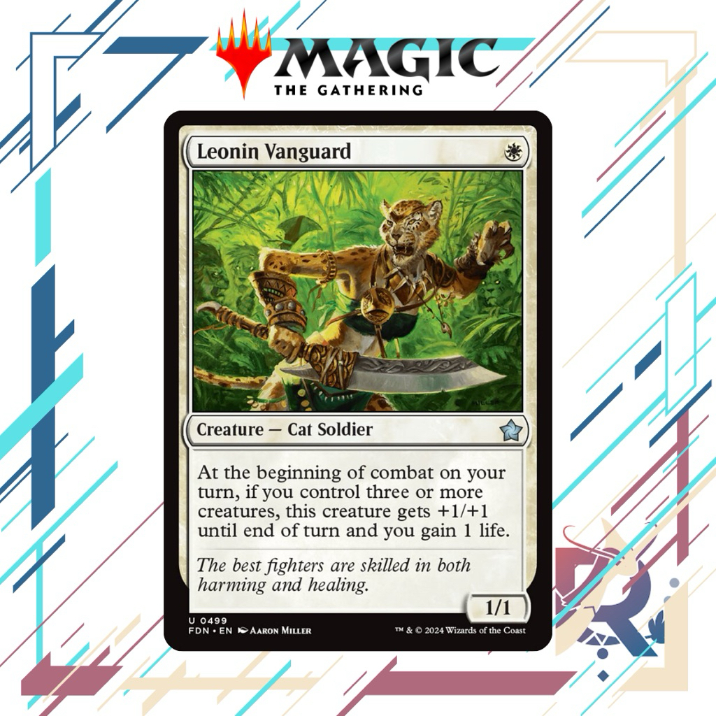 [MTG] Leonin Vanguard (FDN) | Shopee Malaysia