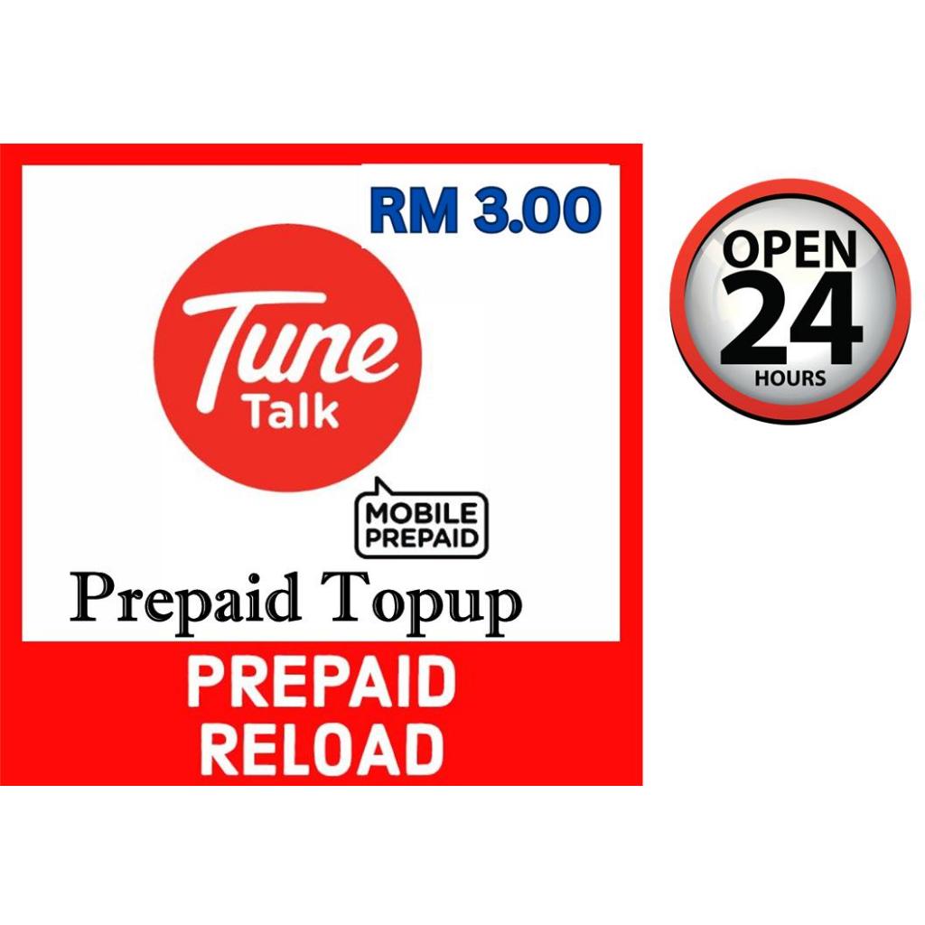 Tunetalk Mobile Prepaid Reload Topup Direct Topup RM3.00 (24Hours Open ...