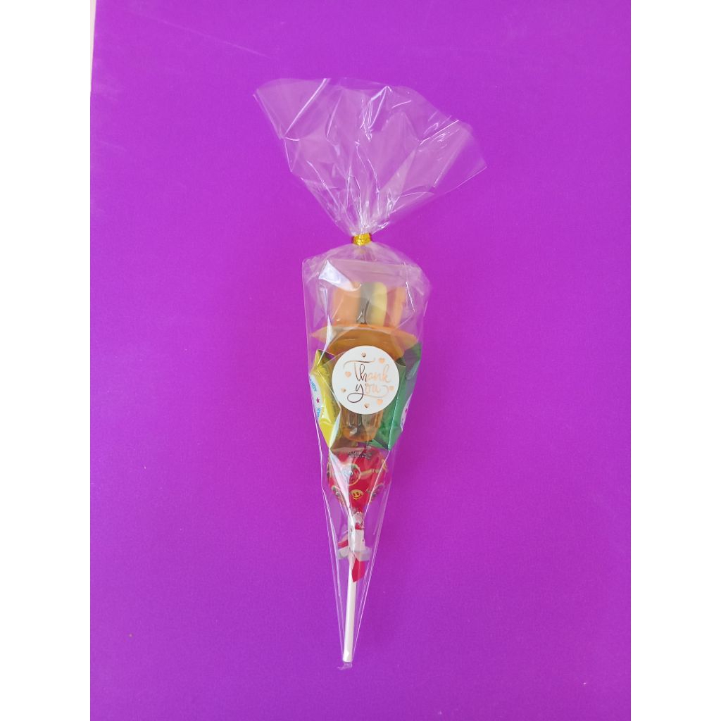 (100pcs) Doorgift for kids/cone candies/goodies budget/gula-gula ...
