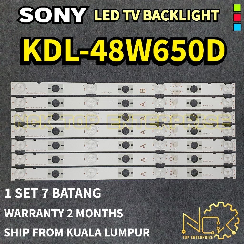 SONY KDL-48W650D TV LED BACKLIGHT BARU / READY STOCK KDL48W650D ...