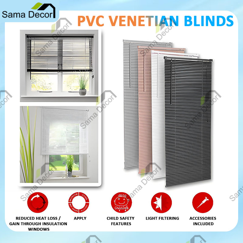 Venetian Blind zebra blinds Venetian 25mm PVC Light Filtering Blinds ...