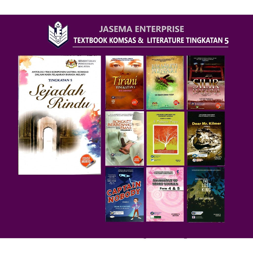 TEXTBOOK KOMSAS & LITERATURE TINGKATAN 5 (KSSM) Sejadah Rindu | Tirani ...