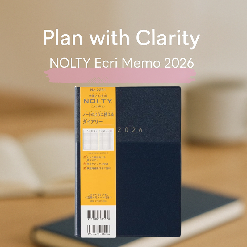 NOLTY 2026 Weekly Planner B6 – Ecri Memo Navy, Japanese Diary | Shopee ...