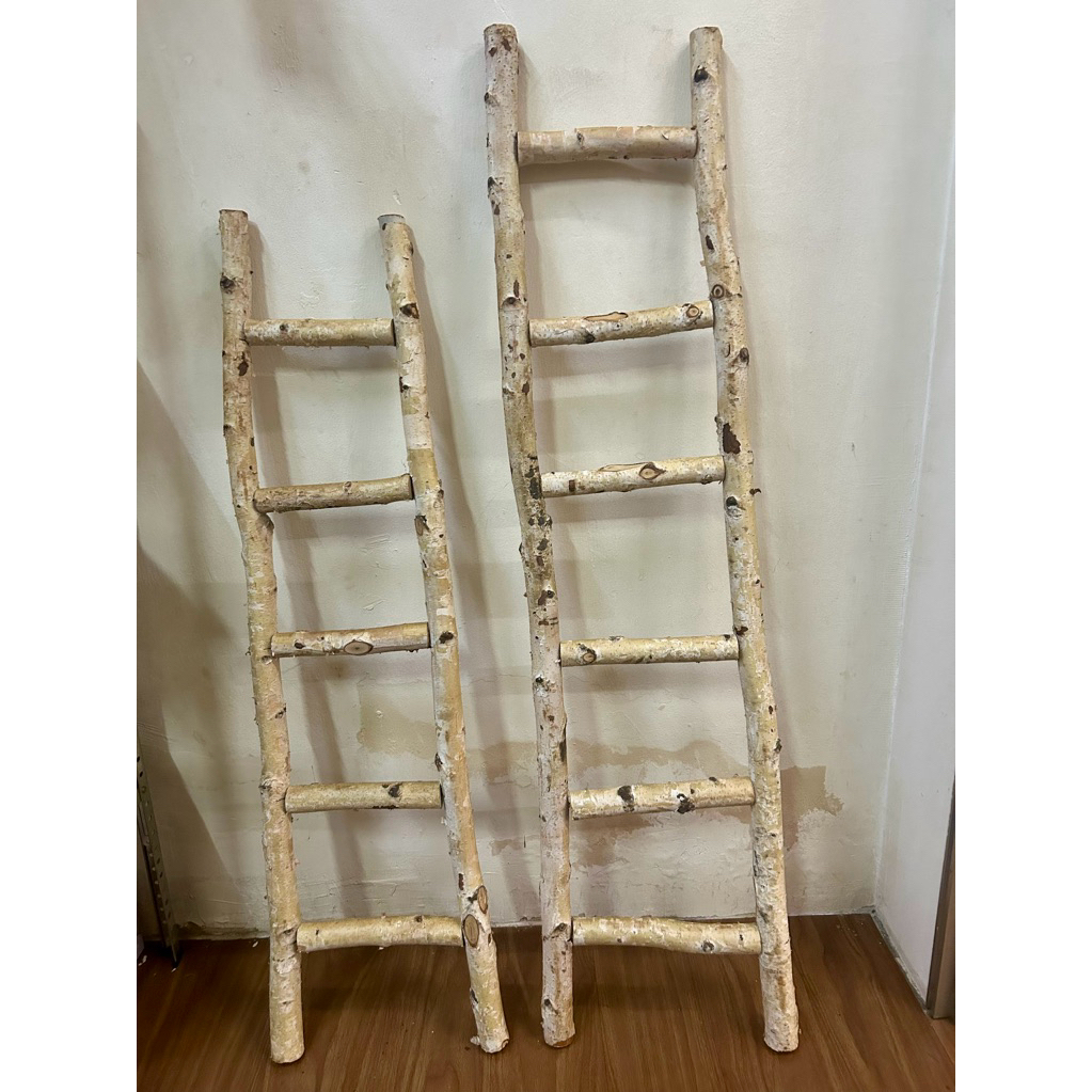 Natural Decoration Birch Log Ladder | Shopee Malaysia