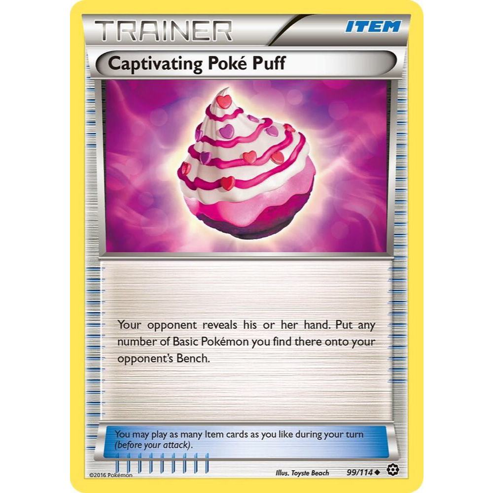 Pokémon TCG - Captivating Poke Puff - 99/144 - XY - Steam Siege (STS ...