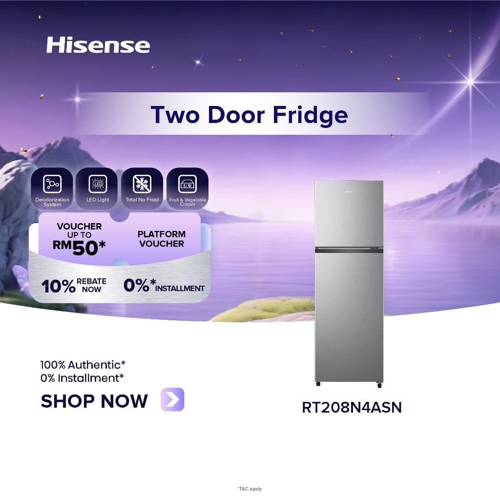 Hisense 200L 2 Door Refrigerator / Fridge / Total No Frost ...