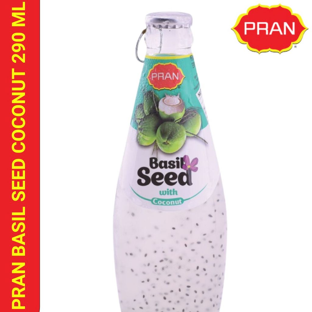 PRAN Basil Seed Fruit Juice Coconut (290ml). | Shopee Malaysia
