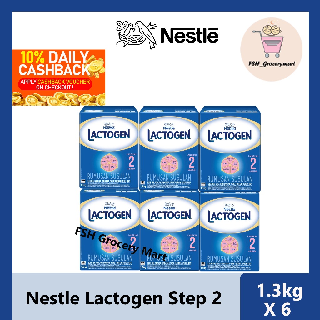 Nestle Lactogen Step 2 (1.3kg X 6) | Shopee Malaysia