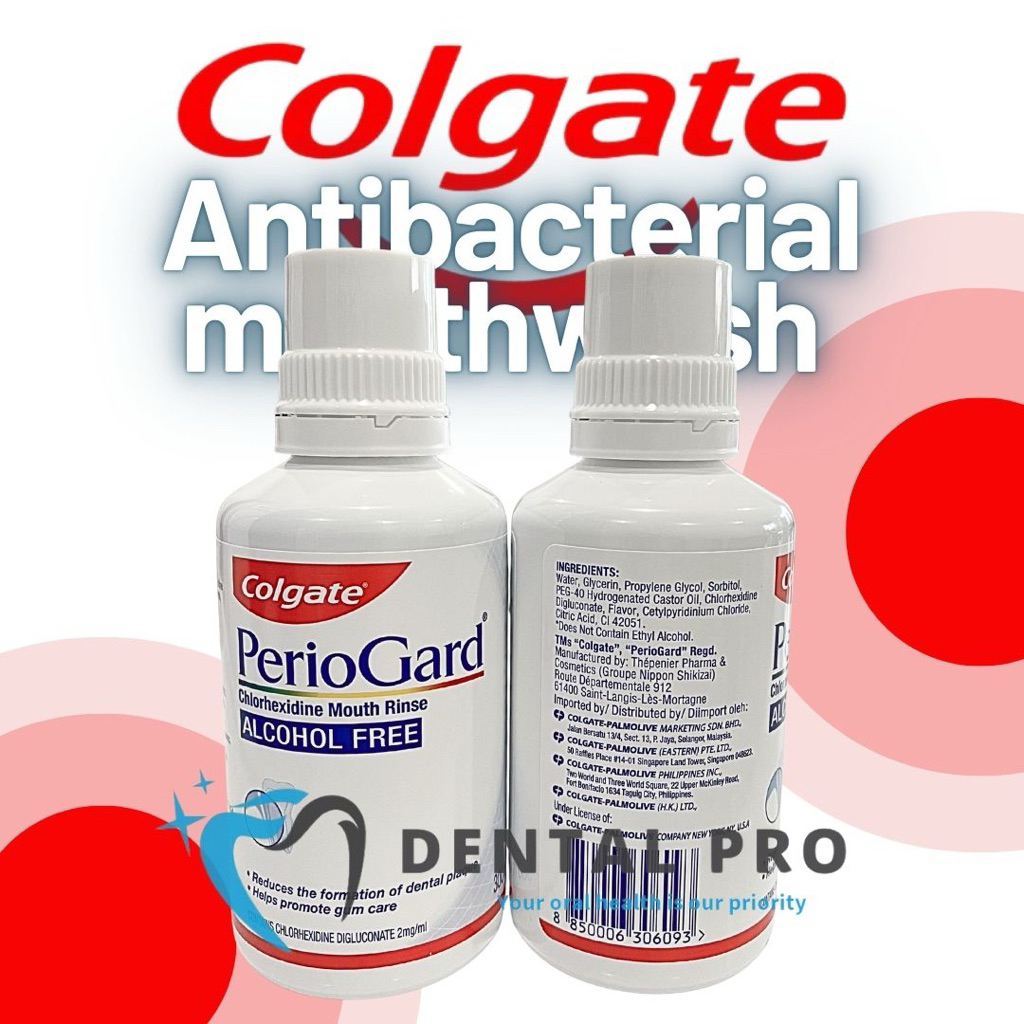 Colgate Periogard Alcohol Free Chlorhexidine Mouthwash 300ml | Shopee ...