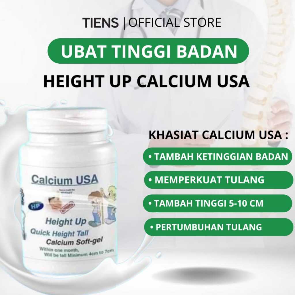 Ubat tinggi badan Height up Calcium usa - kalsium tinggi badan tambah ...