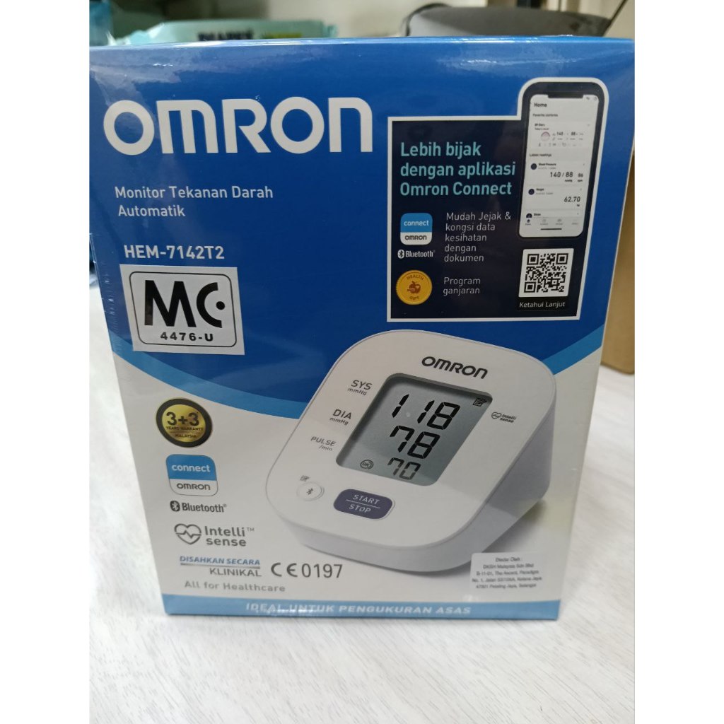 OMRON HEM-7142T2 Blood Pressure Monitor (5 YEARS WARRANTY) | Shopee ...