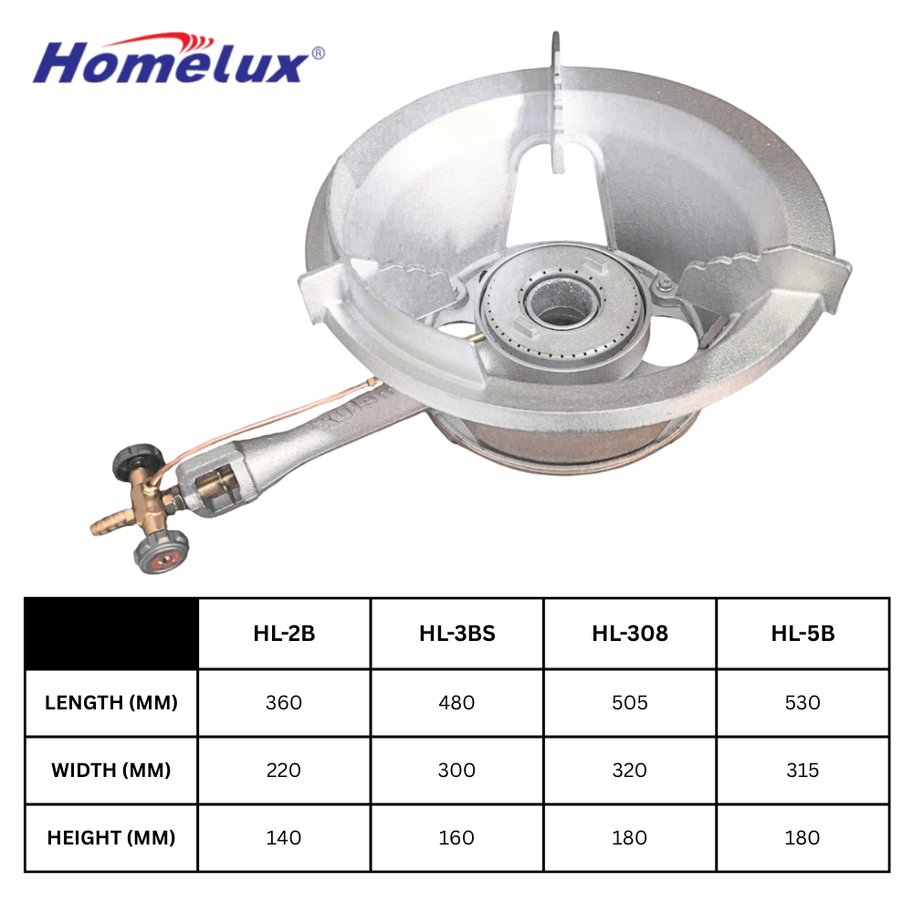 HOMELUX HIGH PRESSURE BURNER COMMERCIAL SMALL DAPUR GAS COOKER STOVE ...
