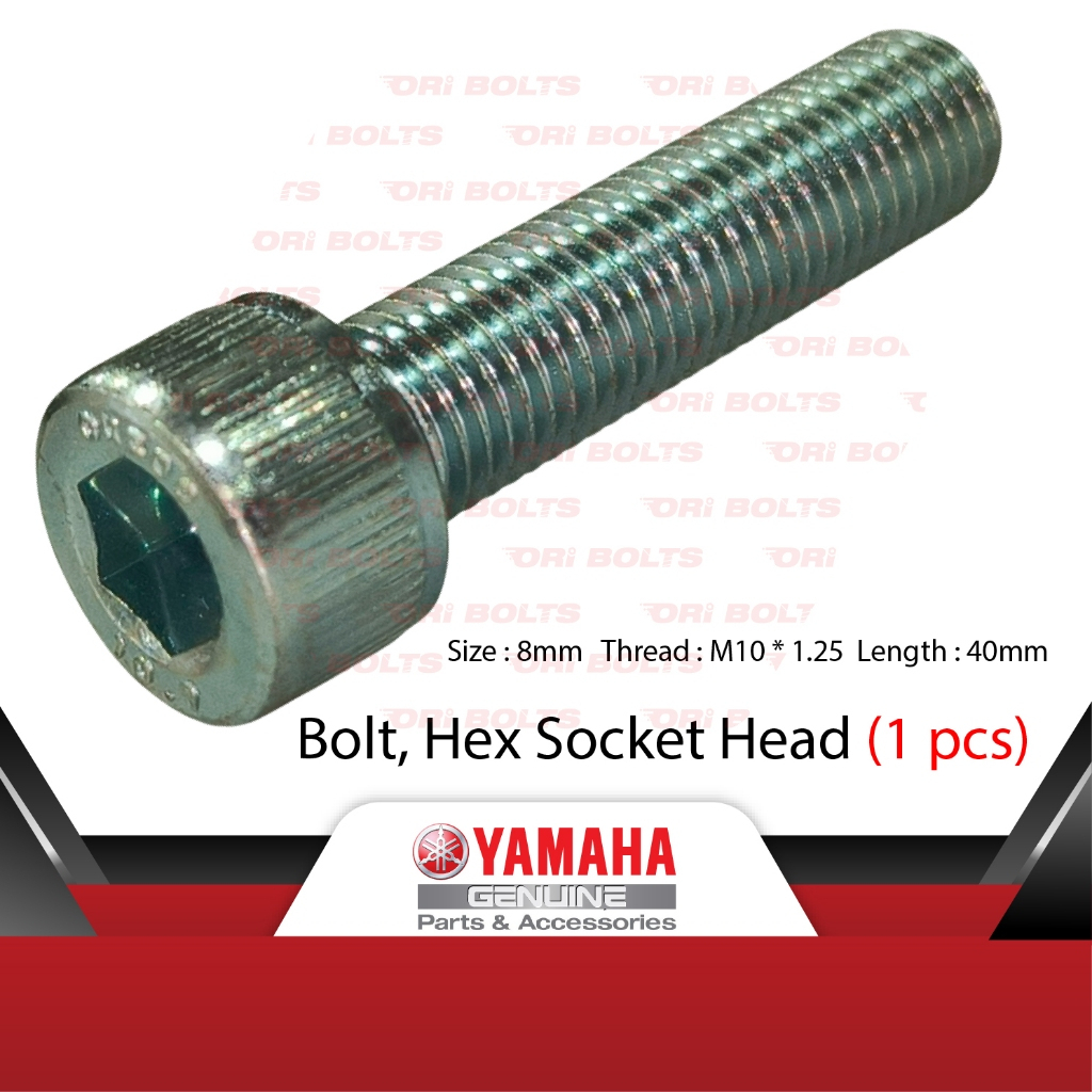 91312-10040 Yamaha Original R25 R15 MT15 Bolt Hex Socket Head Fork T ...