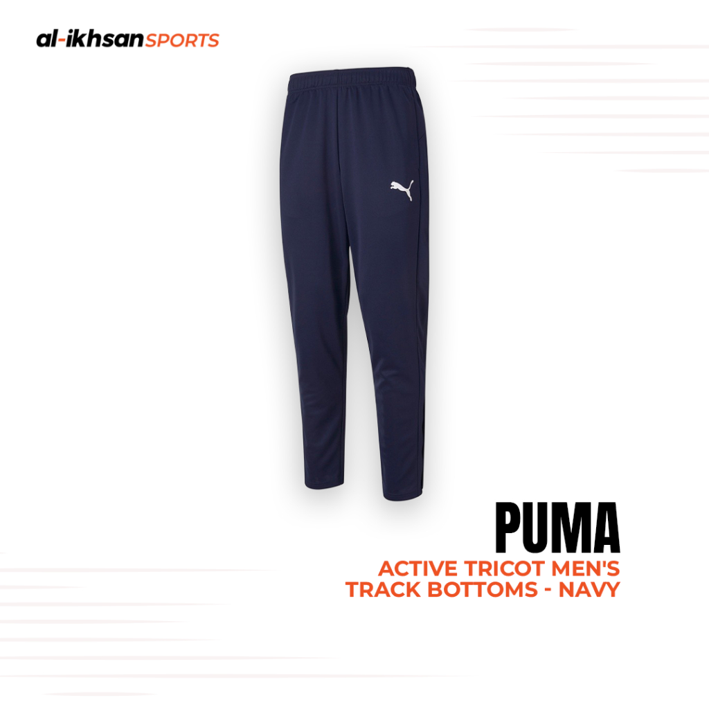 PUMA Active Tricot Men's Track Bottoms - Navy (586731 06) | Shopee Malaysia