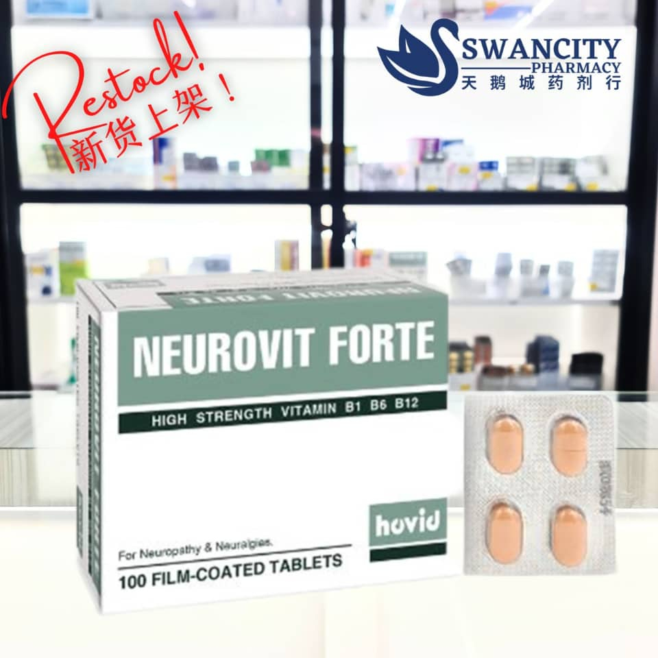 Hovid Neurovit Forte Film-Coated Tablet 10x10's | Shopee Malaysia