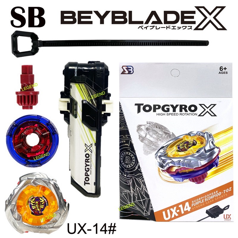 SB Beyblade X UX-14 Scorpio Spear Purple Scorpio 0-70Z XTREME Gear ...