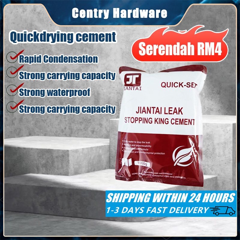 WaterProof Cement 3 Mins Quick Dry Simen Kalis Air Cepat Kering 1Kg ...