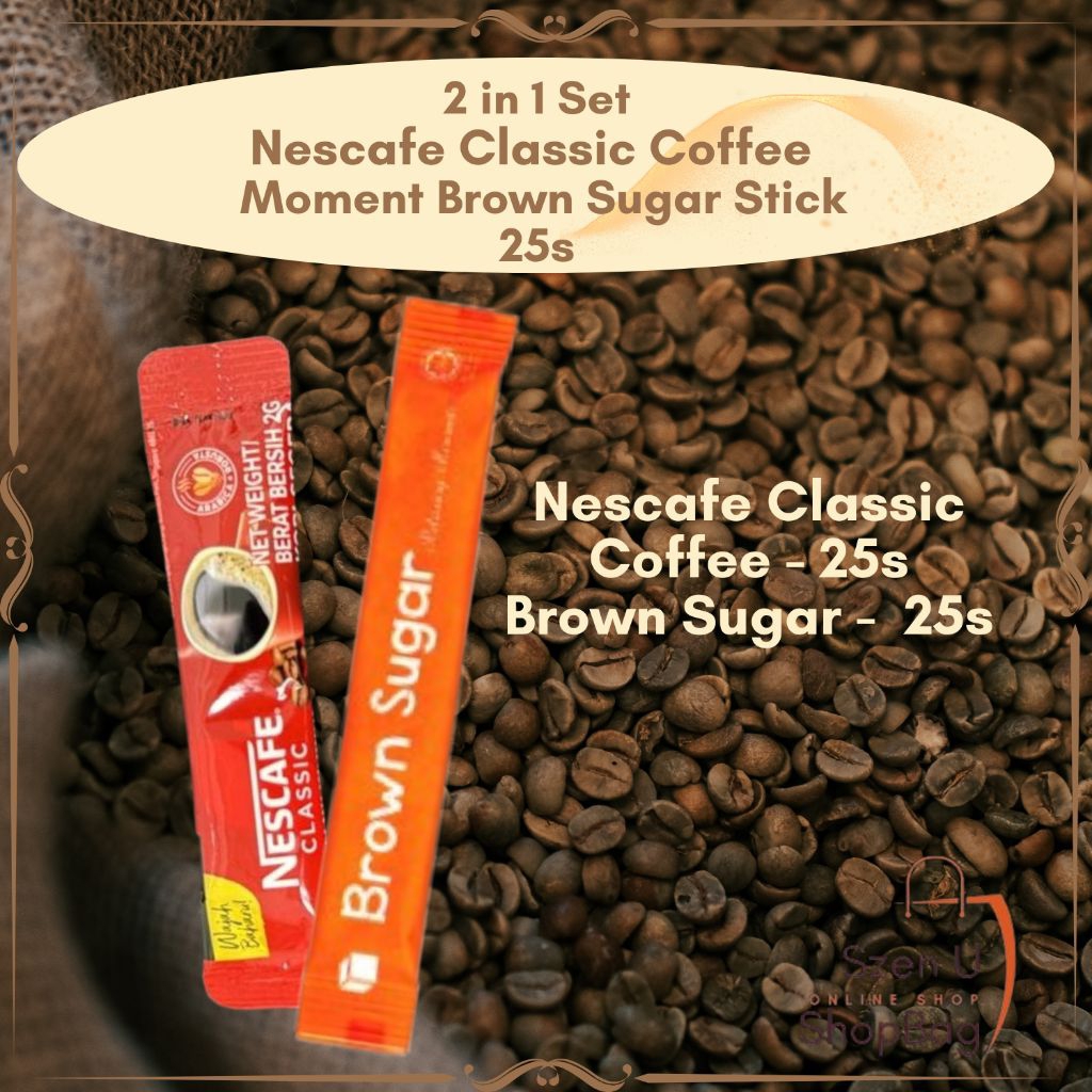 Nescafe Classic dan Gula Perang / Nescafe Classic Coffee, Moment Brown ...